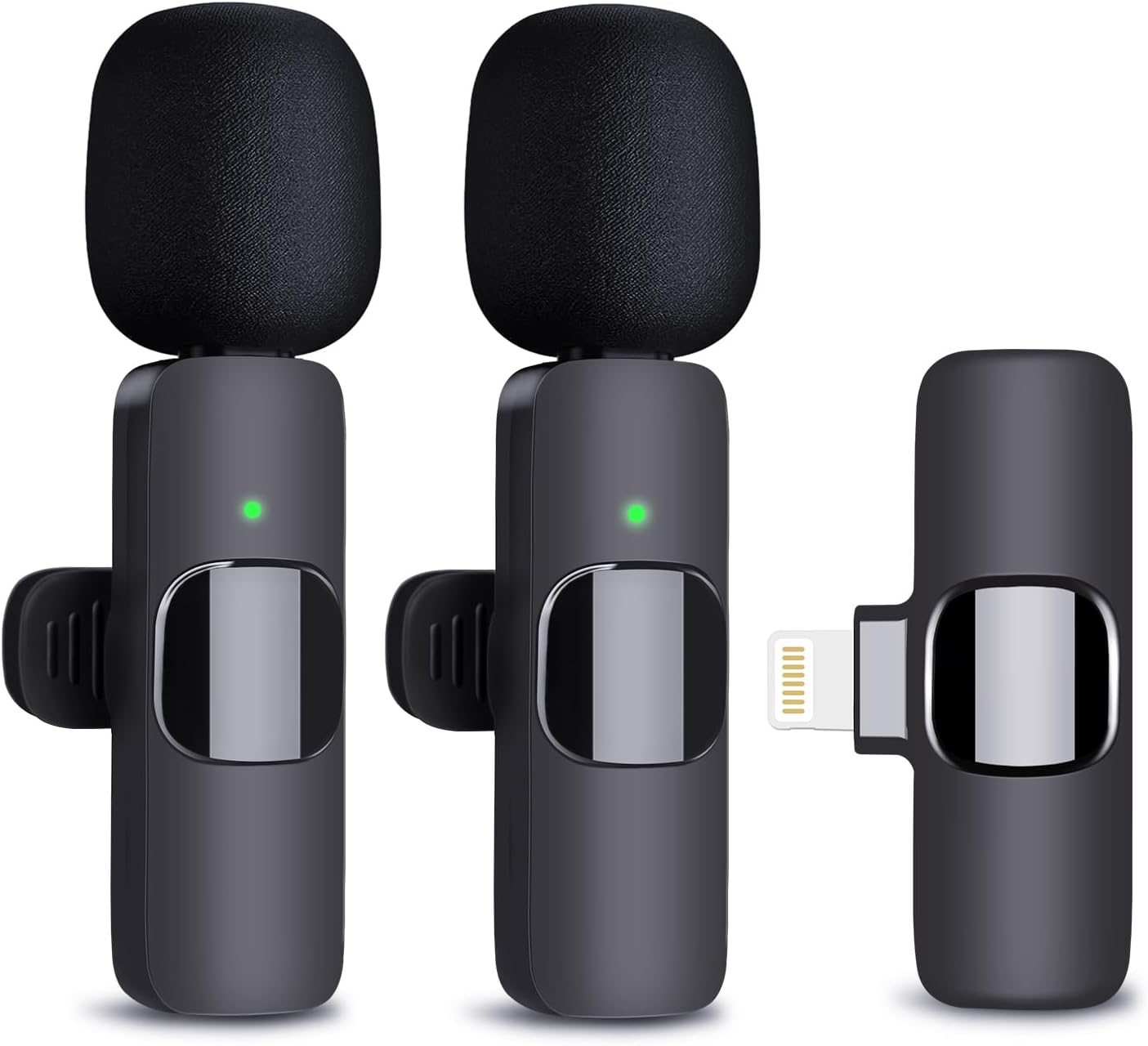 Amazon.com: Nartoup Wireless Microphone for iPhone, 2 Pack Professional ...