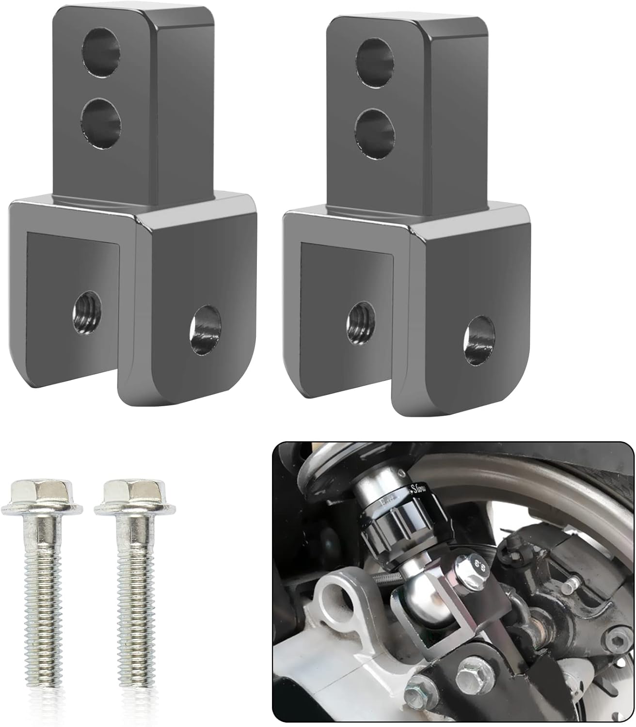 Amazon.com: M8 8mm Rear Shock Extender Absorbers Universal Motorcycle ...