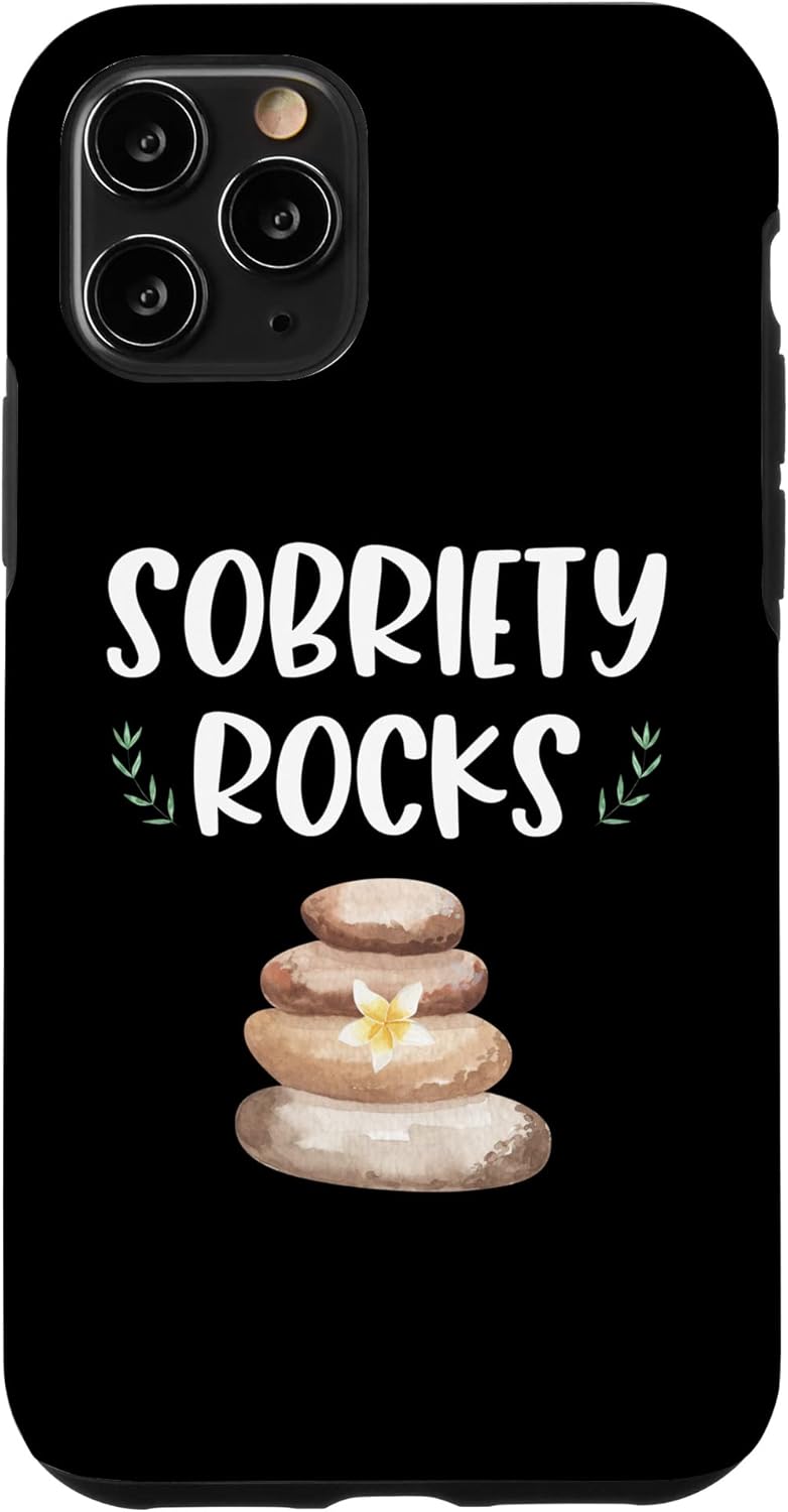 Amazon.com: iPhone 11 Pro Sobriety Rocks For Sober Women Addiction ...