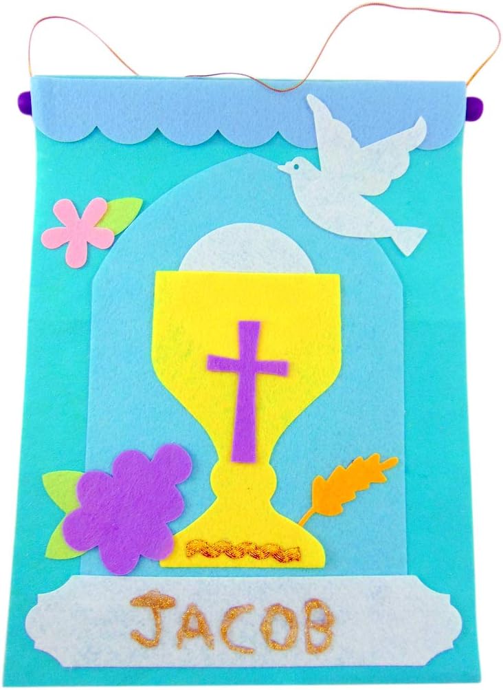 Amazon.com: Westmon Works First Communion Banner Kit for Boys and Girls ...