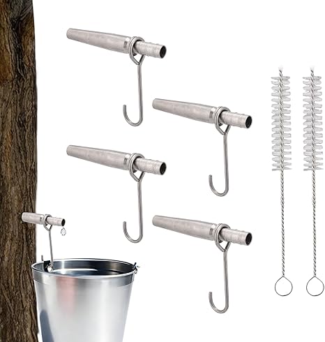 Amazon.com: Maple Tree Syrup Tapping Kit, Including 4 Stainless Steel ...