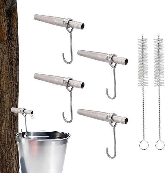 Amazon.com: Maple Tree Syrup Tapping Kit, Including 4 Stainless Steel ...