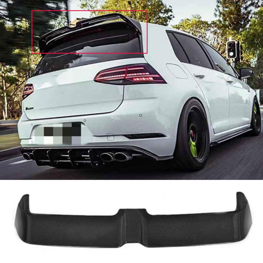 ABS Material Carbon Fiber Texture Style Car Rear Roof Window Top Wing ...
