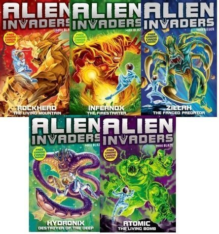 Alien Invaders Collection (5 book set: Rockhead, Infernox, Zillah ...