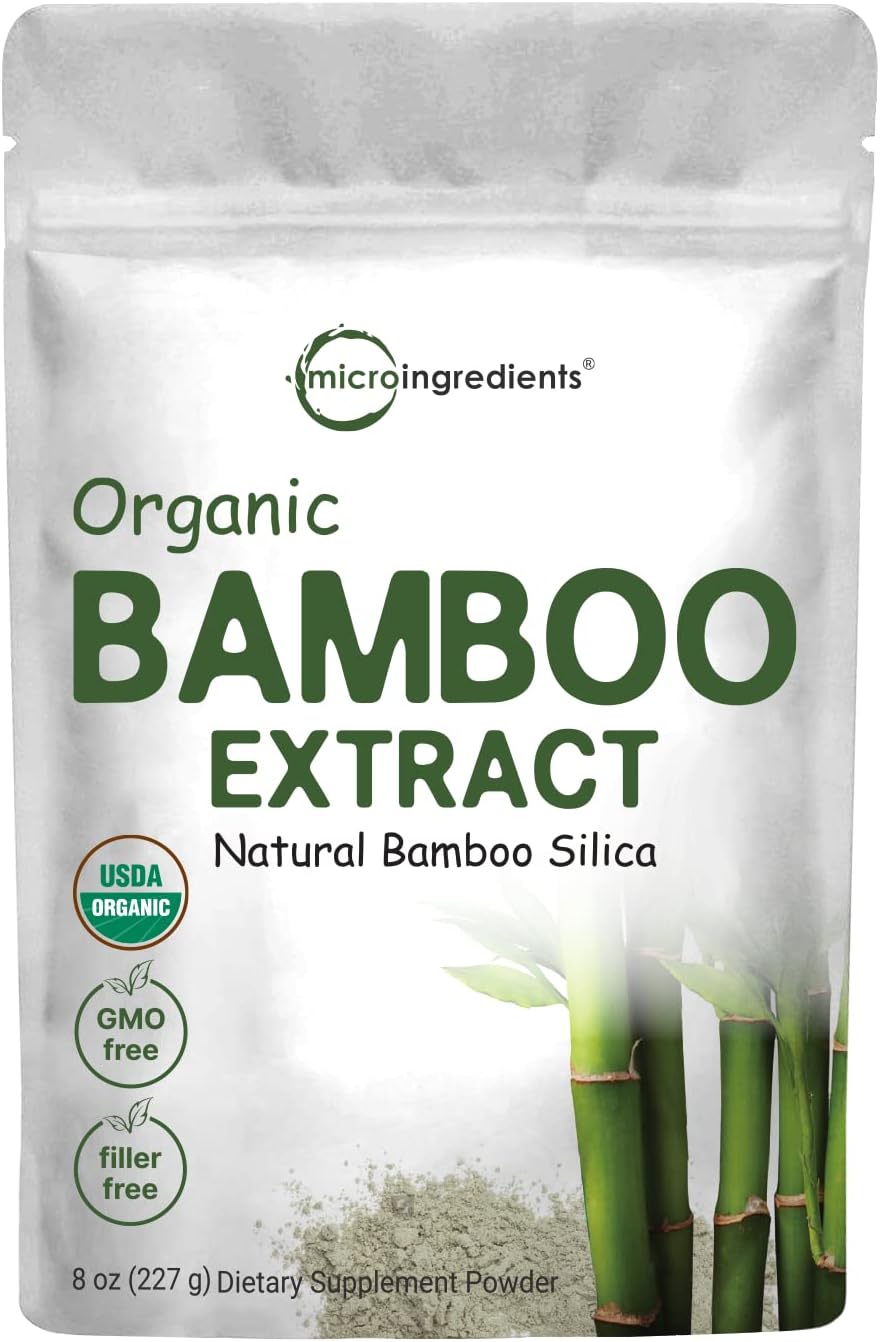 Amazon.com: Micro Ingredients Organic Bamboo Extract Powder, 8 Ounce (1 ...