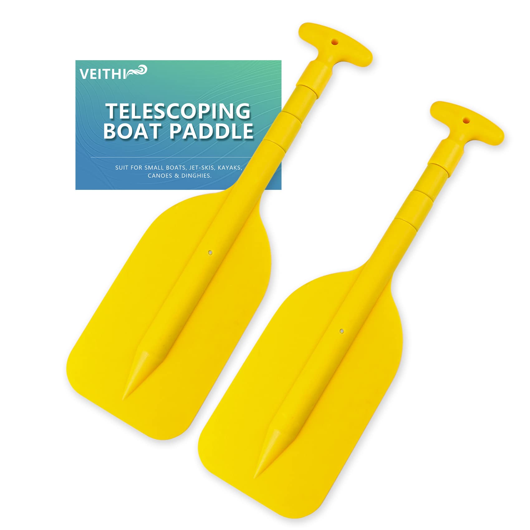 Snapklik.com : VEITHI Boat Paddle Telescoping Collapsible Oar For Boat ...