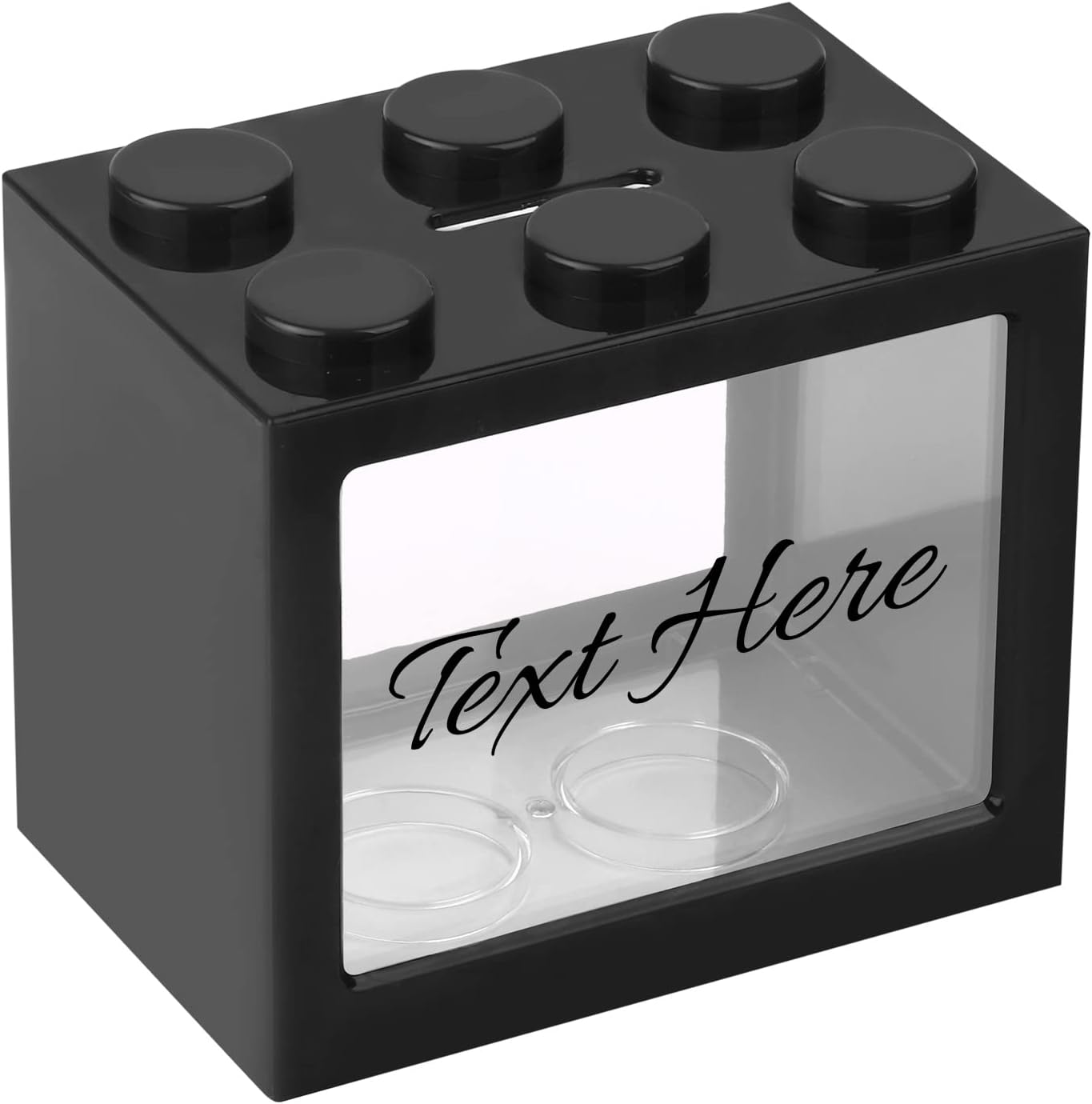 Amazon.com : Custom Piggy Bank, Persinalized Toy Brick Shape Money Box ...