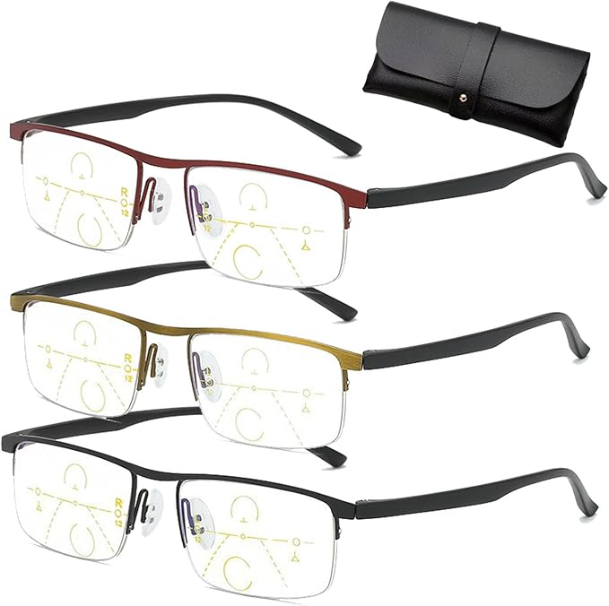 Outfany Intellireaders, Titanium Progressive Far and near Dual-Use ...