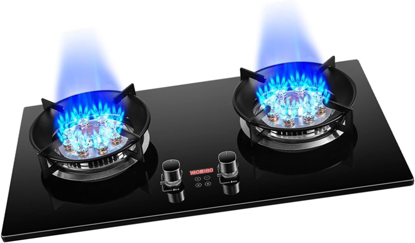 Amazon.com: Gas Stove Cooker - Tempered Glass Countertop Gas Cooker ...