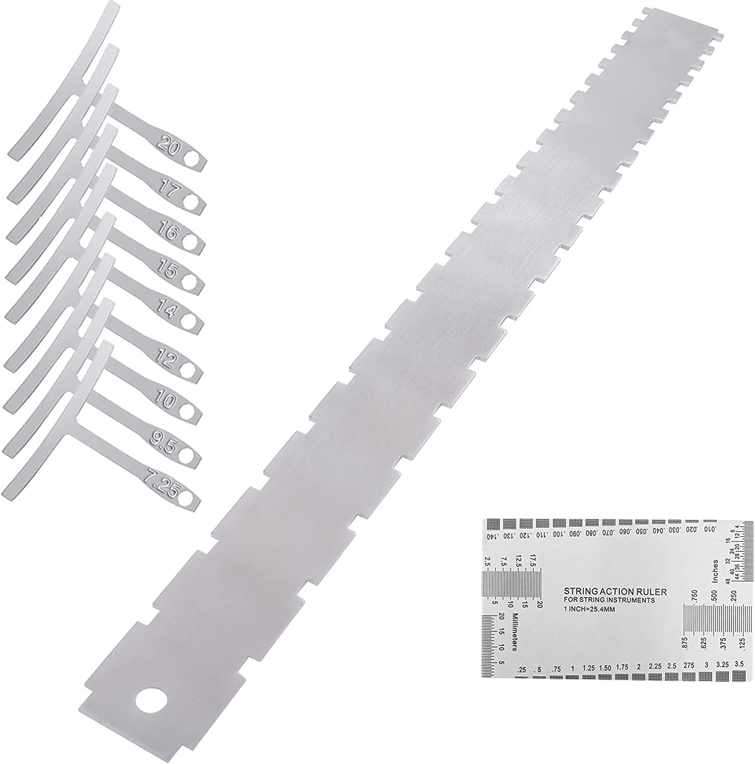 Guitar Notched Straight Edge Luthier Tools String Action Gauge and ...