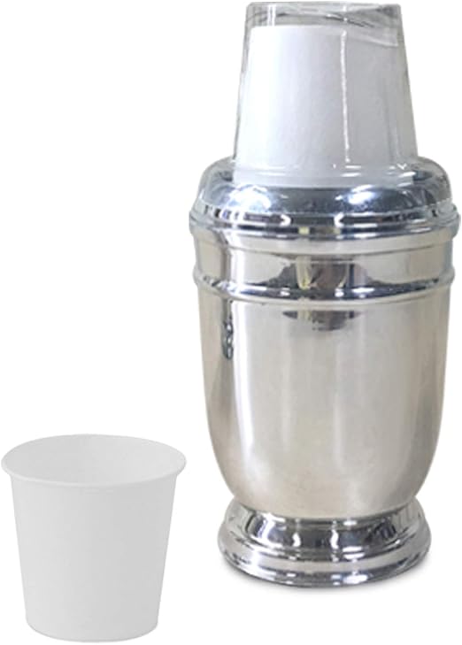 Amazon.com: nu steel Timeless Dixie Cup Modern Sleek Metal Compact ...