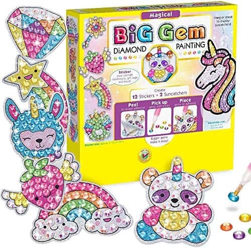Beauenty Kids Big Gem Diamond Painting Kit Create 12 Stickers DIY Arts ...
