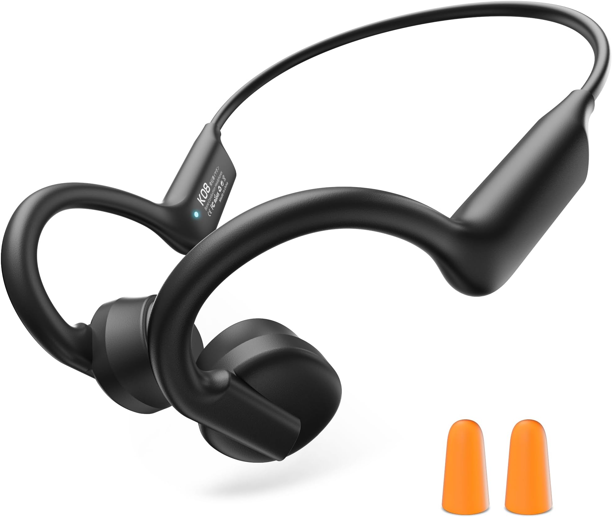 Amazon.com: zanpolin Bluetooth Bone Conduction Open Ear Headphones ...