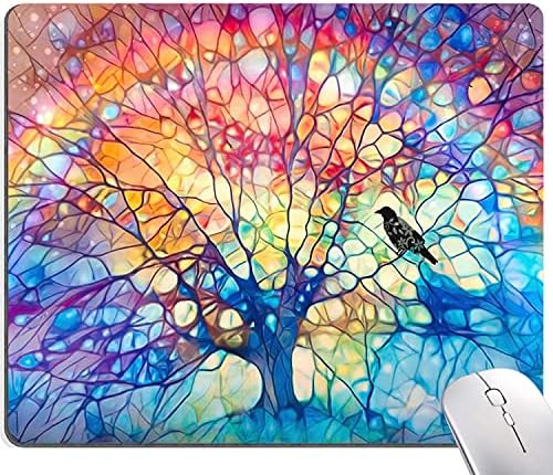 Amazon.com: Mugod Tree of Life Mouse Pad Colorful Tree Psychedelic Pink ...