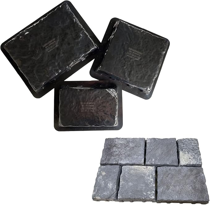 Amazon.com: AUTUMN Durable Flagstone Molds for Concrete, DIY Garden ...