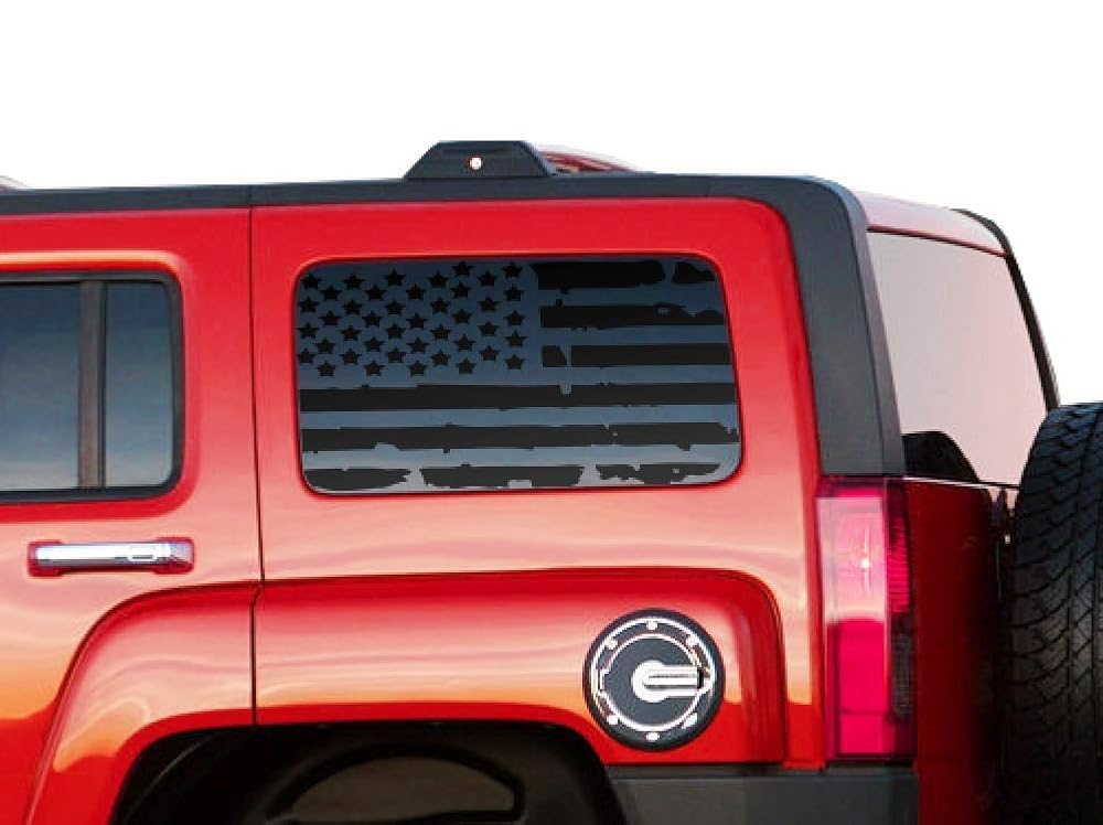 Amazon.com: Tactical Decals - USA Flag Decals for Hummer H3 in Matte ...