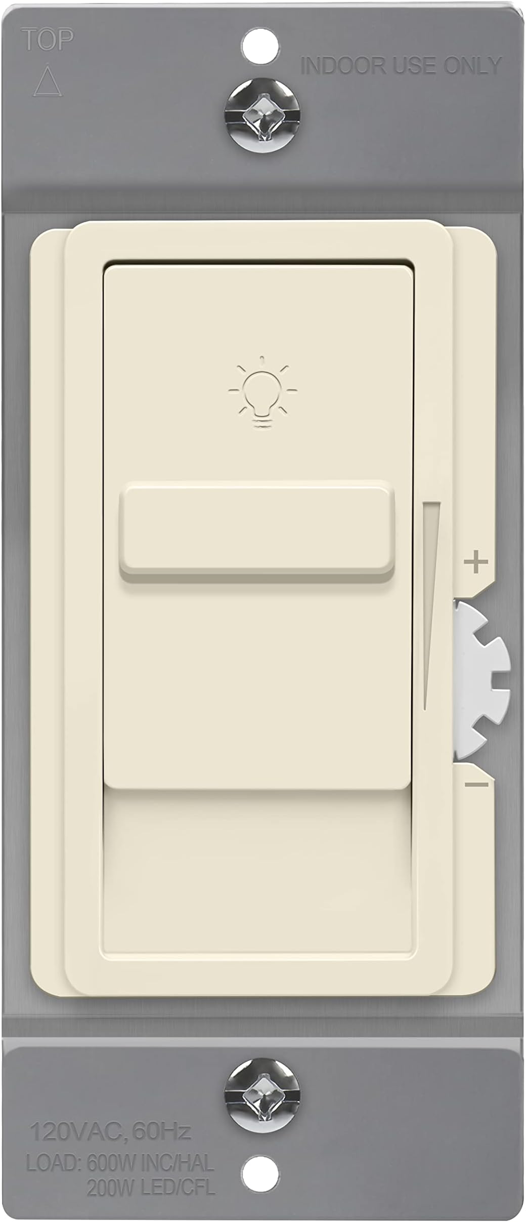 Leviton 6633-PLW Decora 3-Way Slide Dimmer with Preset Lighted Pad ...