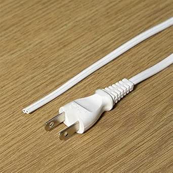 Amazon | ACプラグ付き 0.75SQ 平行2線 コード 2m VFF 電源コード 白色 | 延長コード | DIY・工具・ガーデン 通販