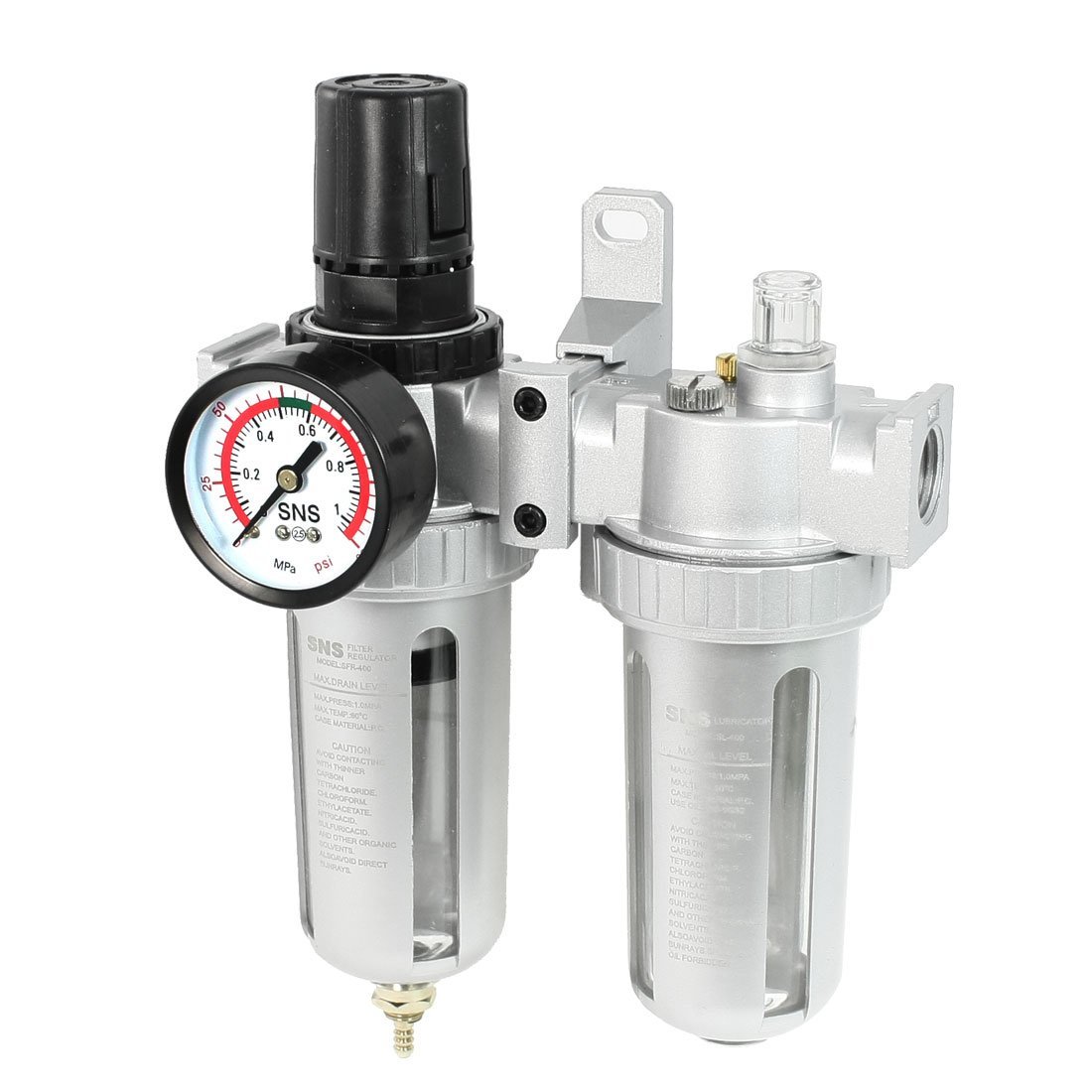 Sfr 400 Air Source Treatment Filter Regulator Lubricator Combination ...