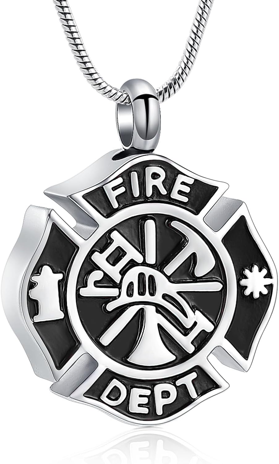 Amazon.com: mingkejw Firefighter Urn Necklace for Ashes Cremation ...