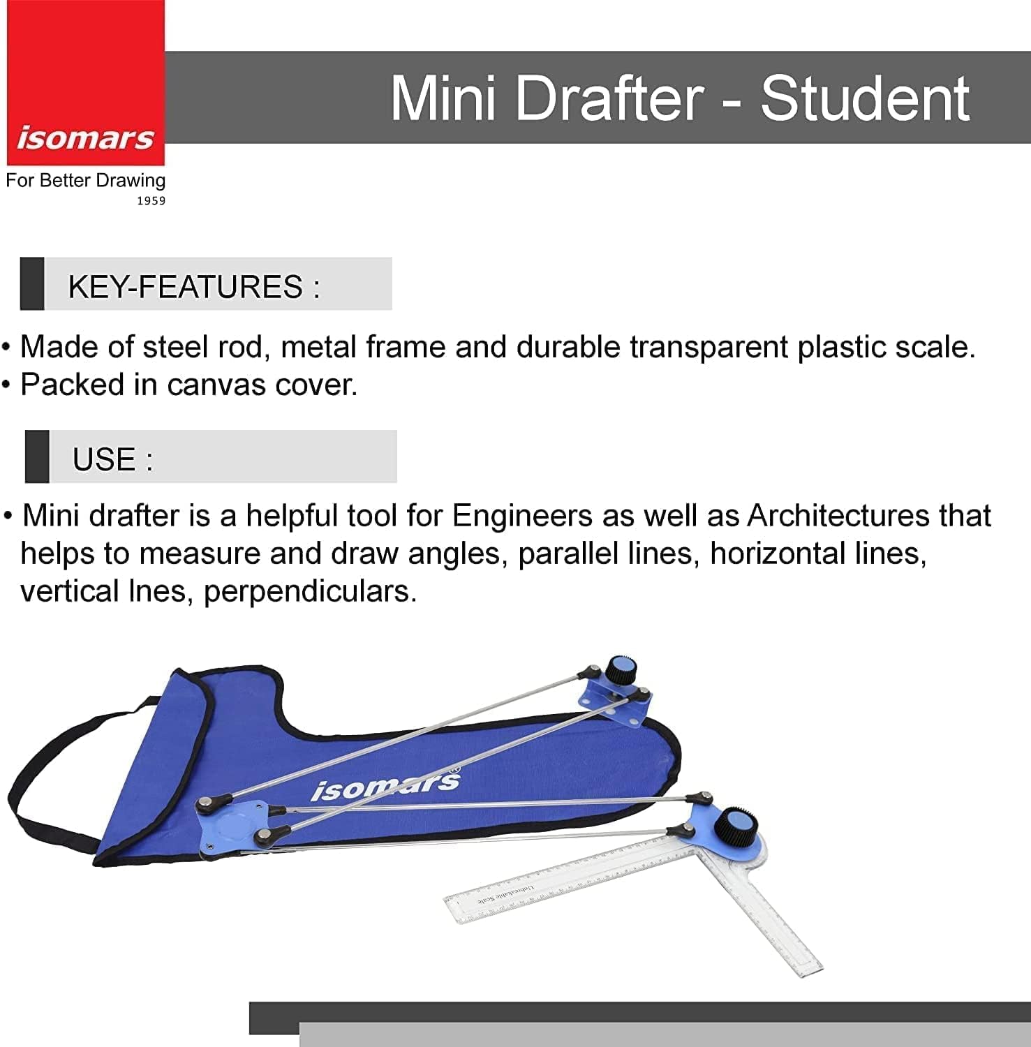 Universal Drafting Arm Vintage Board Master Drafting Machine Mini ...