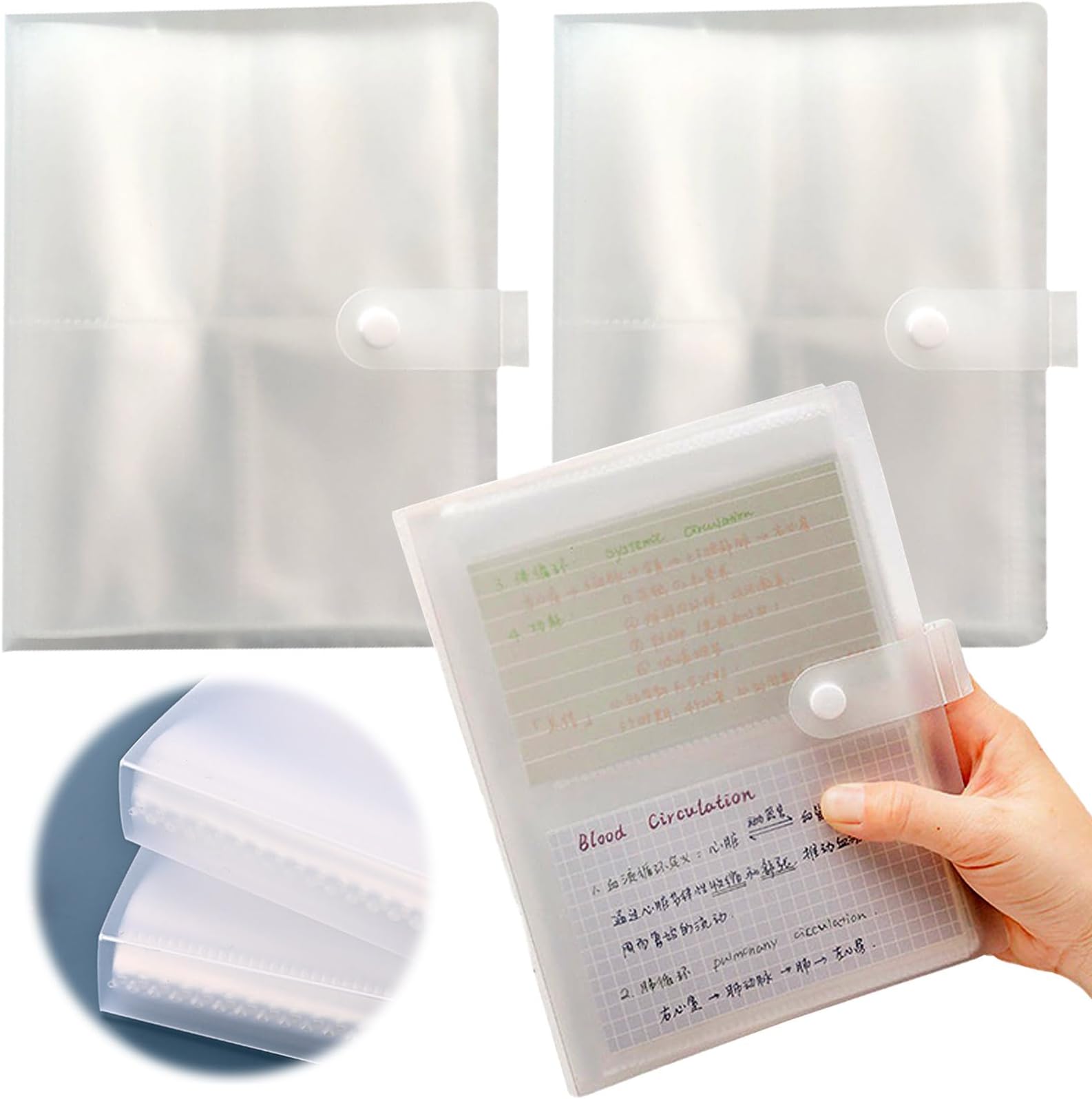 Amazon.com : 2 PCS 3x5 Index Card Organizer, BetterJonny Index Cards ...