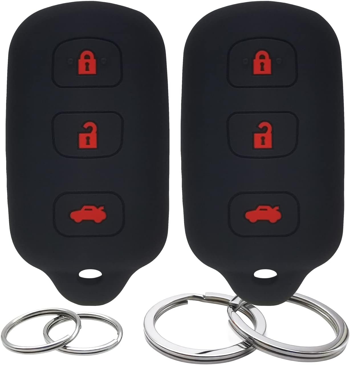 Amazon.com: KeyGuardz Keyless Remote Car Key Fob Shell Cover Soft ...