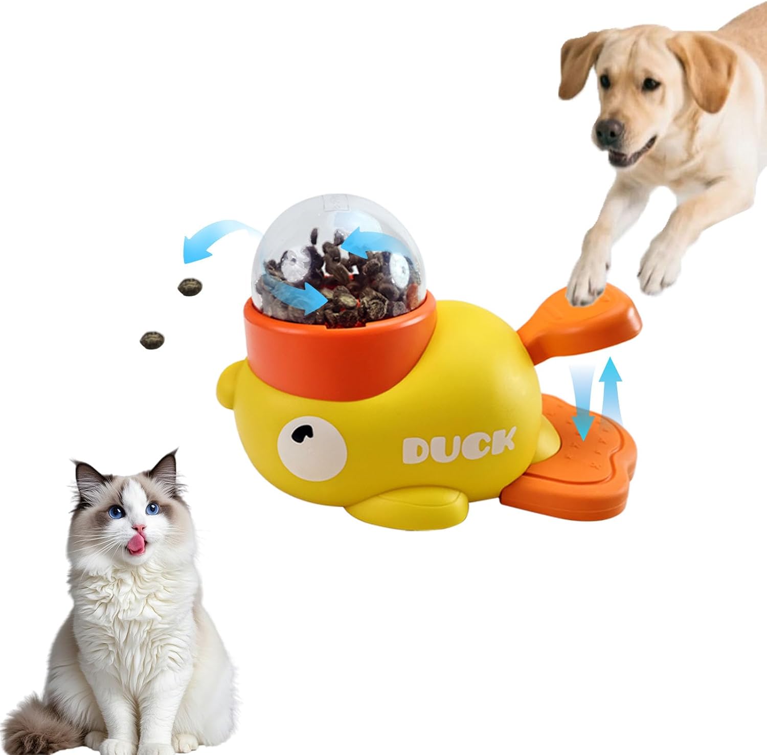 Amazon.com: Duck Treat Dispenser for Dogs to Train Problem-Solving Skills,Dog Slow Feeder Puzzle ...