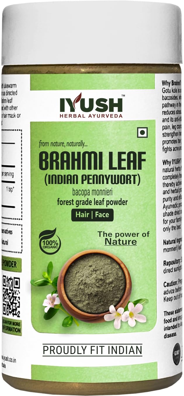 IYUSH Herbal Ayurveda Brahmi Powder – 250gm | Bacopa Monnieri Powder ...