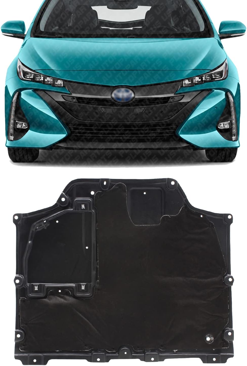 Amazon.com: US AUTO PARTS PLUS New Front Engine Splash Shield Center ...