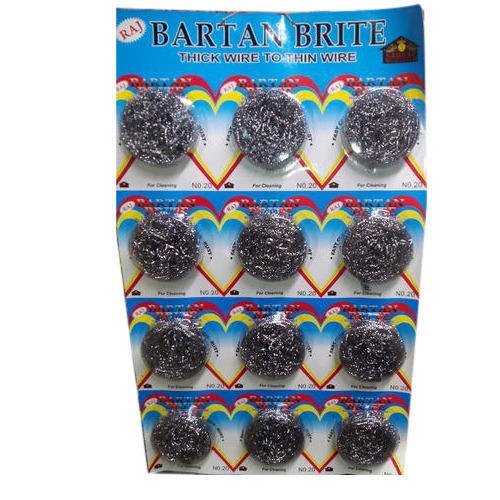 Bartan Brite Stainless Steel Scrubber, 10 Packs of 12 : Amazon.in ...