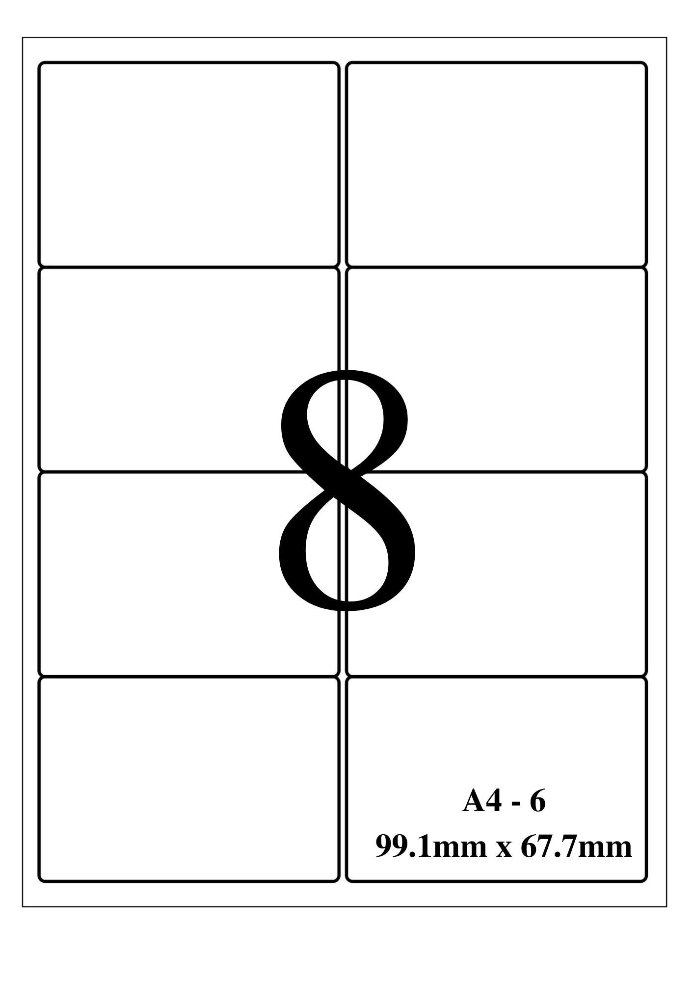 Buy True-Ally A4 Size White Self Adhesive Label/Sticker for Printer ...