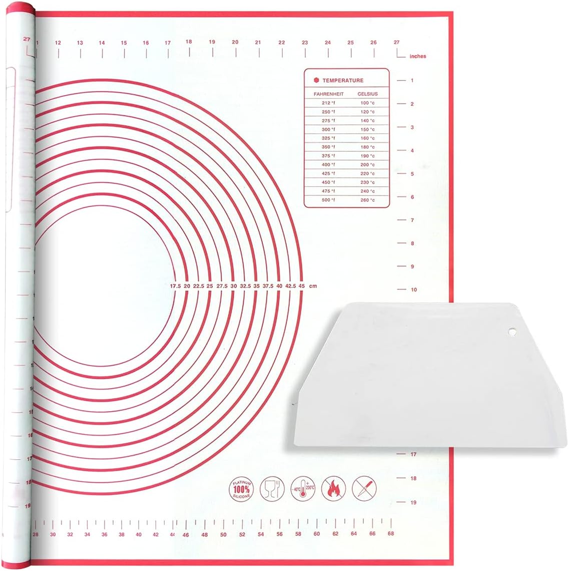 Super Large Silicone Kneading Mats Non Stick, 31.5x23.6 inch Silicone ...