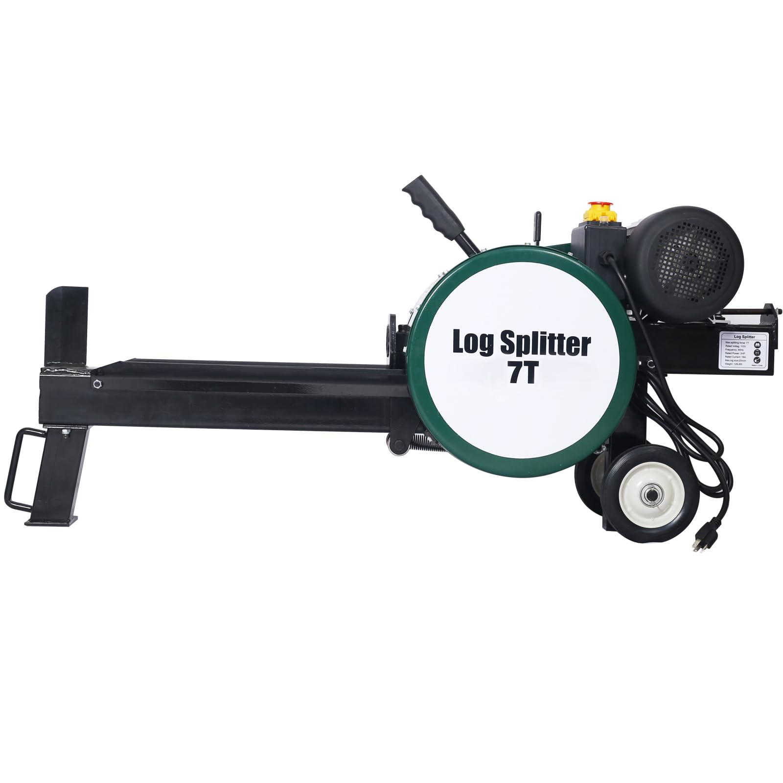 Amazon.com: 7 Ton Electric Log Splitter, Double Flywheel Log Splitter ...
