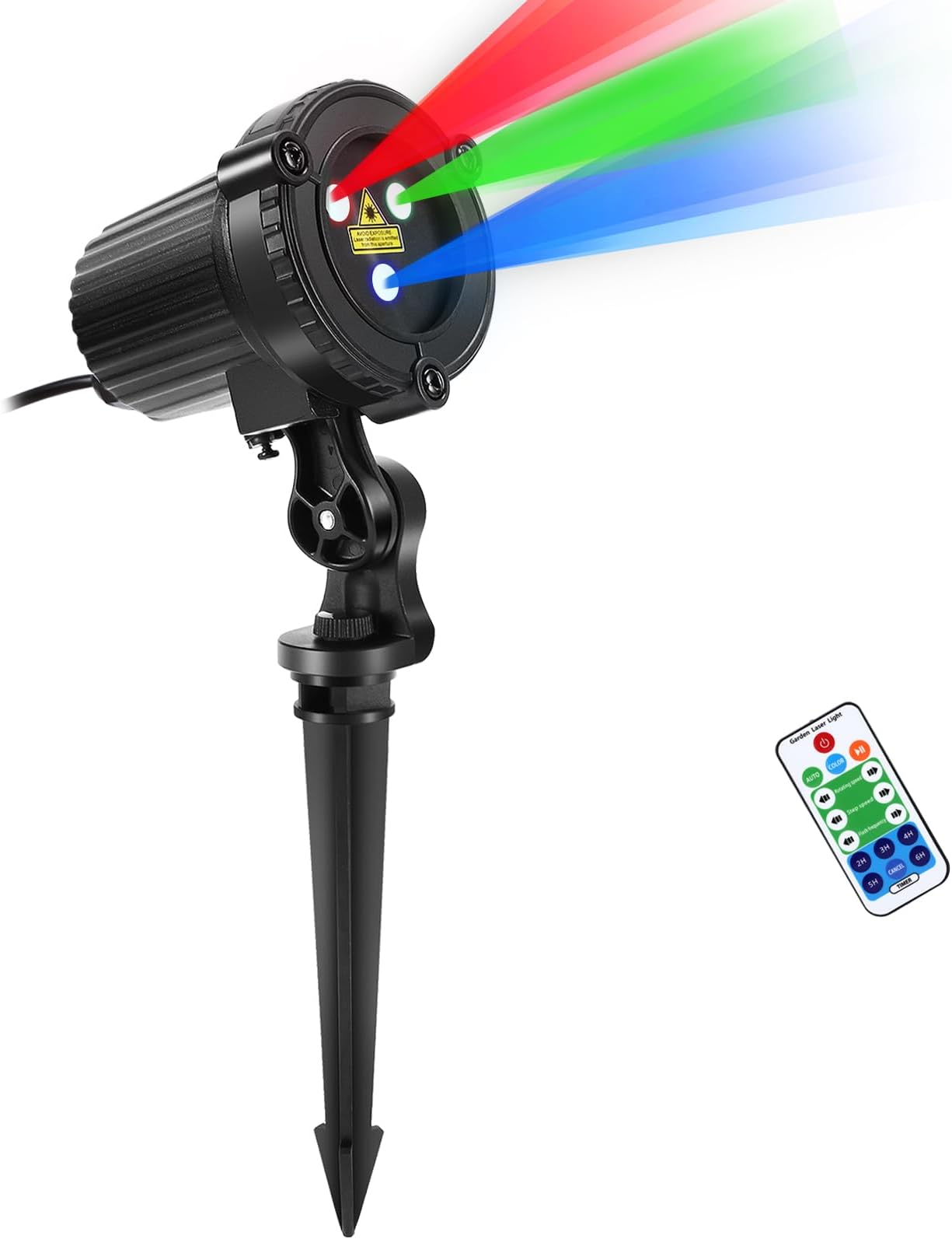 Amazon.com: Moving Green and Red - 2 Color Laser Landscape Projector ...