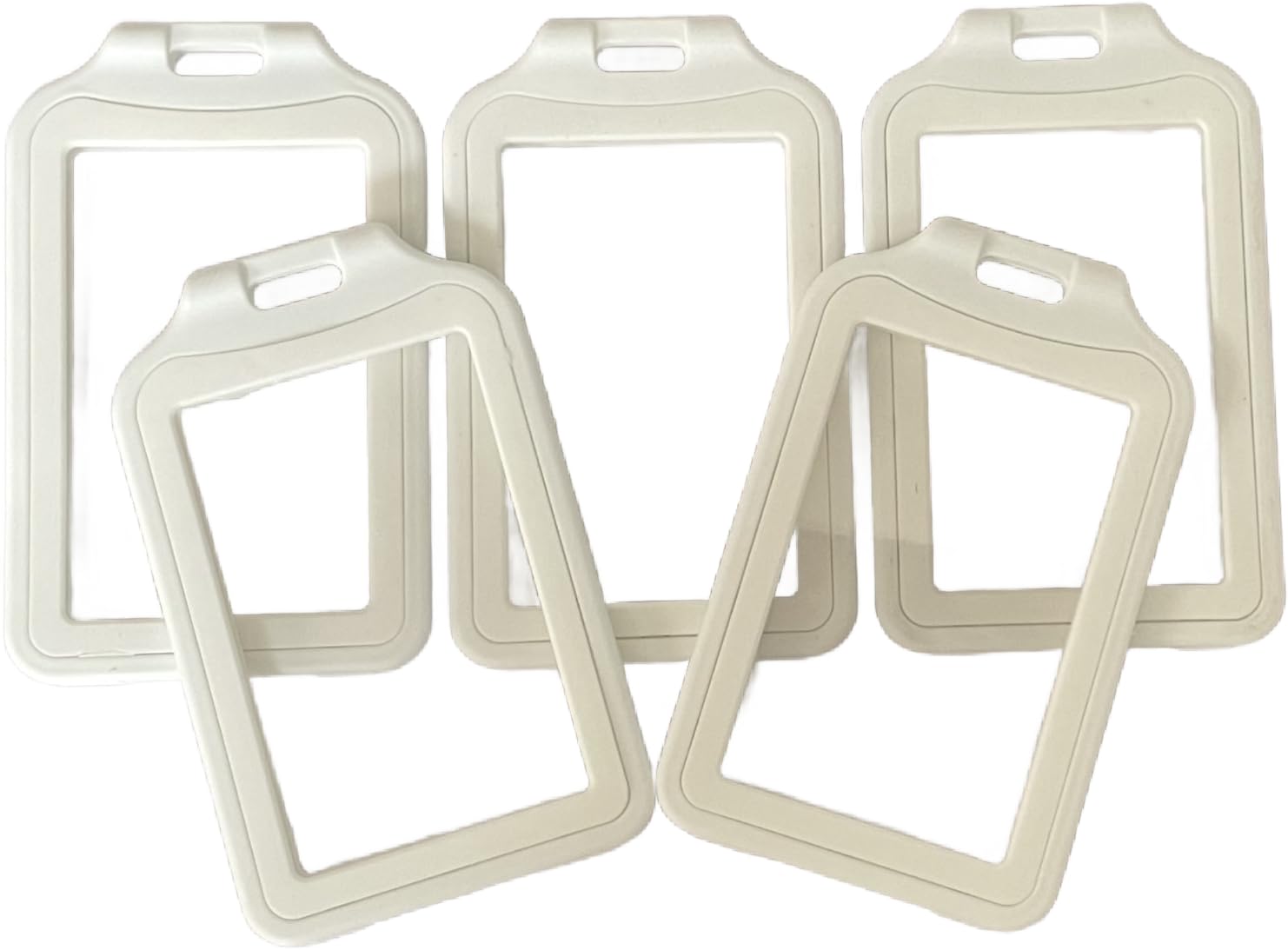 WristID Plastic Box ID Card Holder Id Badge Vertical Double Sides ...