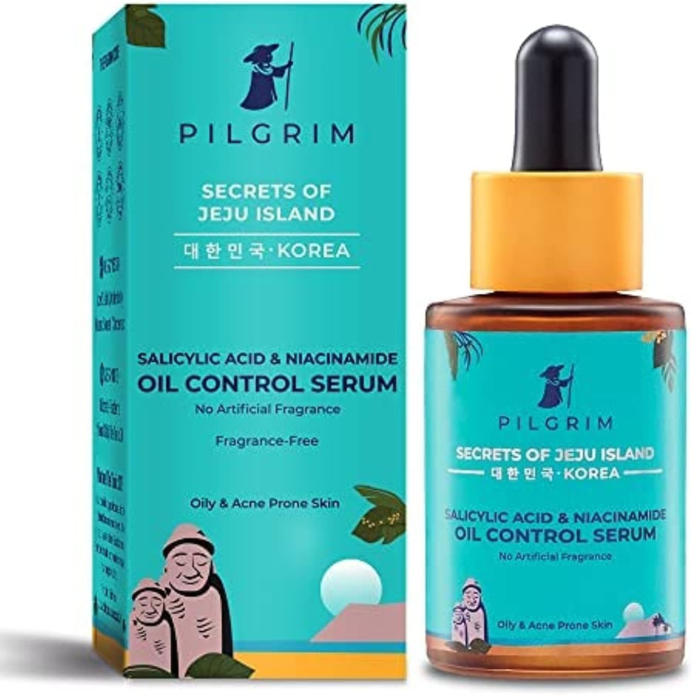 Pilgrim Korean Oil Control Serum | Infused with Salicylic Acid ...