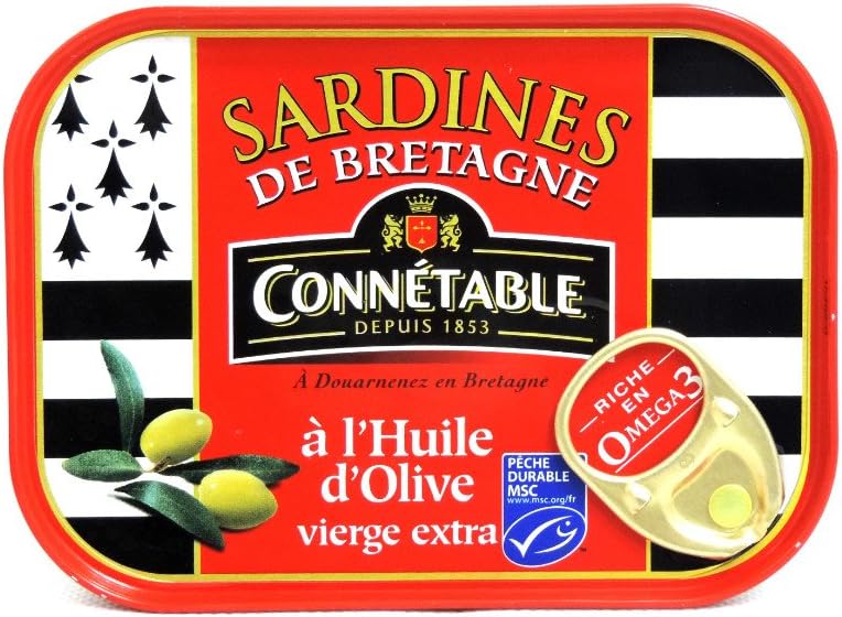 Connetable - Sardines De Bretagne á l'Huile d'Olive - 135g : Amazon.co ...
