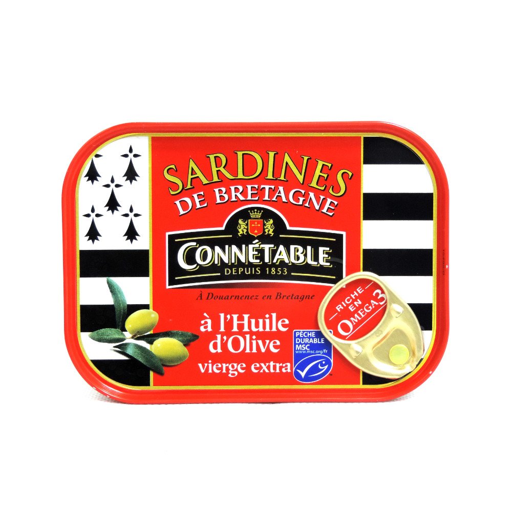 Connetable - Sardines De Bretagne á l'Huile d'Olive - 135g : Amazon.de ...