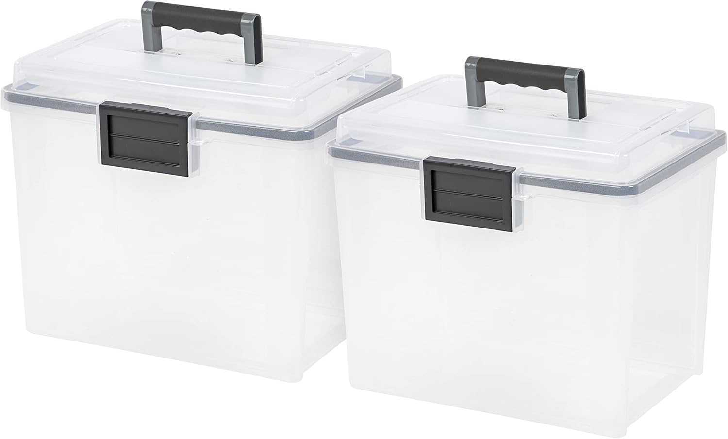 Amazon.com: Plastic Legal File Storage Box for Letter with Organizer ...