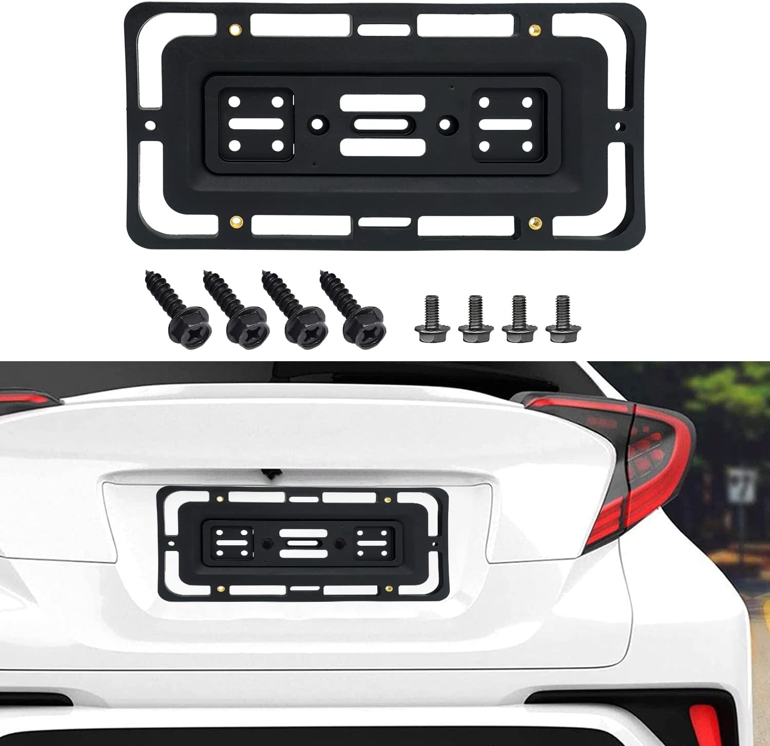 Amazon.com: European License Plate Tag Holder - Bracket Frame for Euro ...