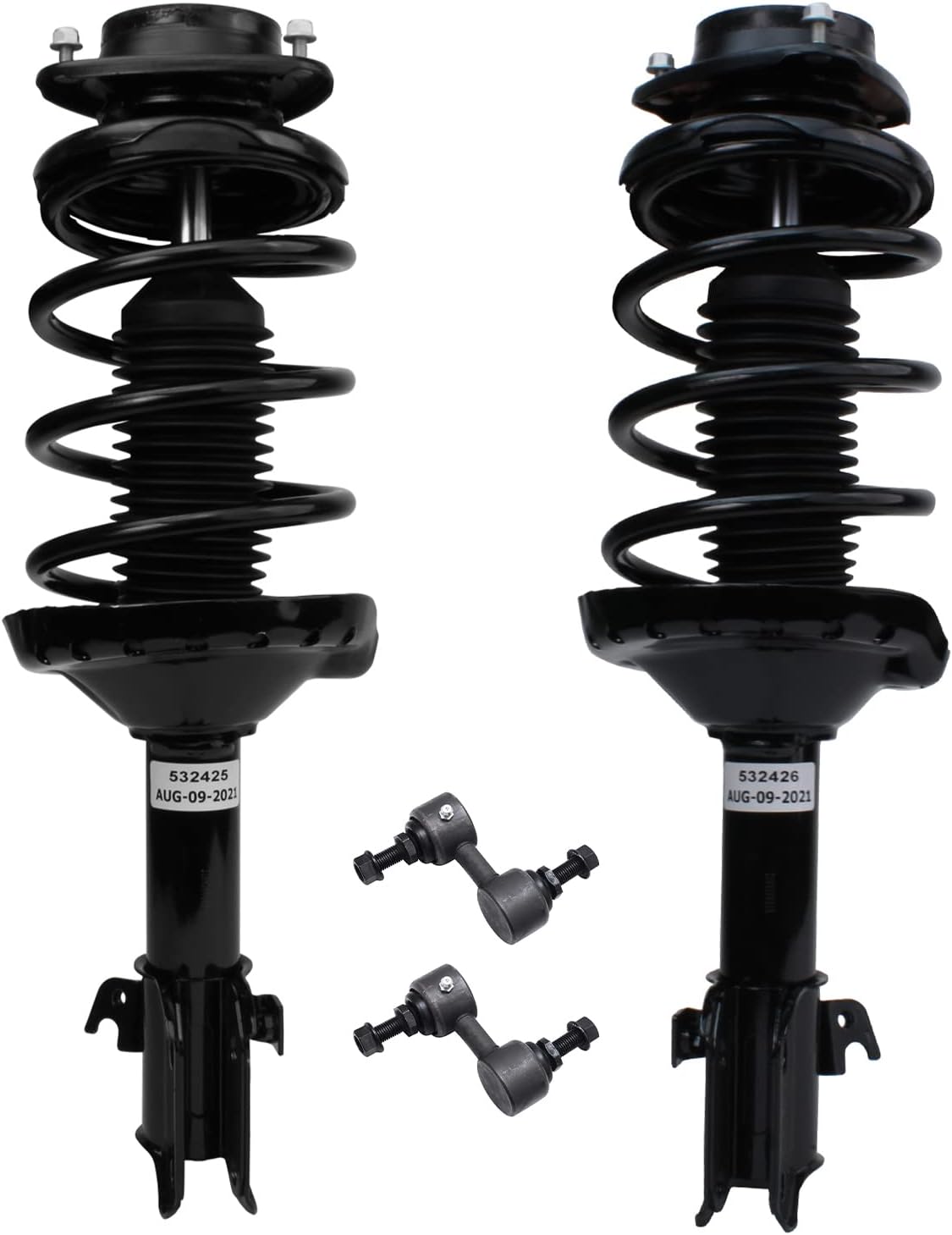 Amazon.com: Front & Rear Quick Complete Struts Assembly with Coil ...