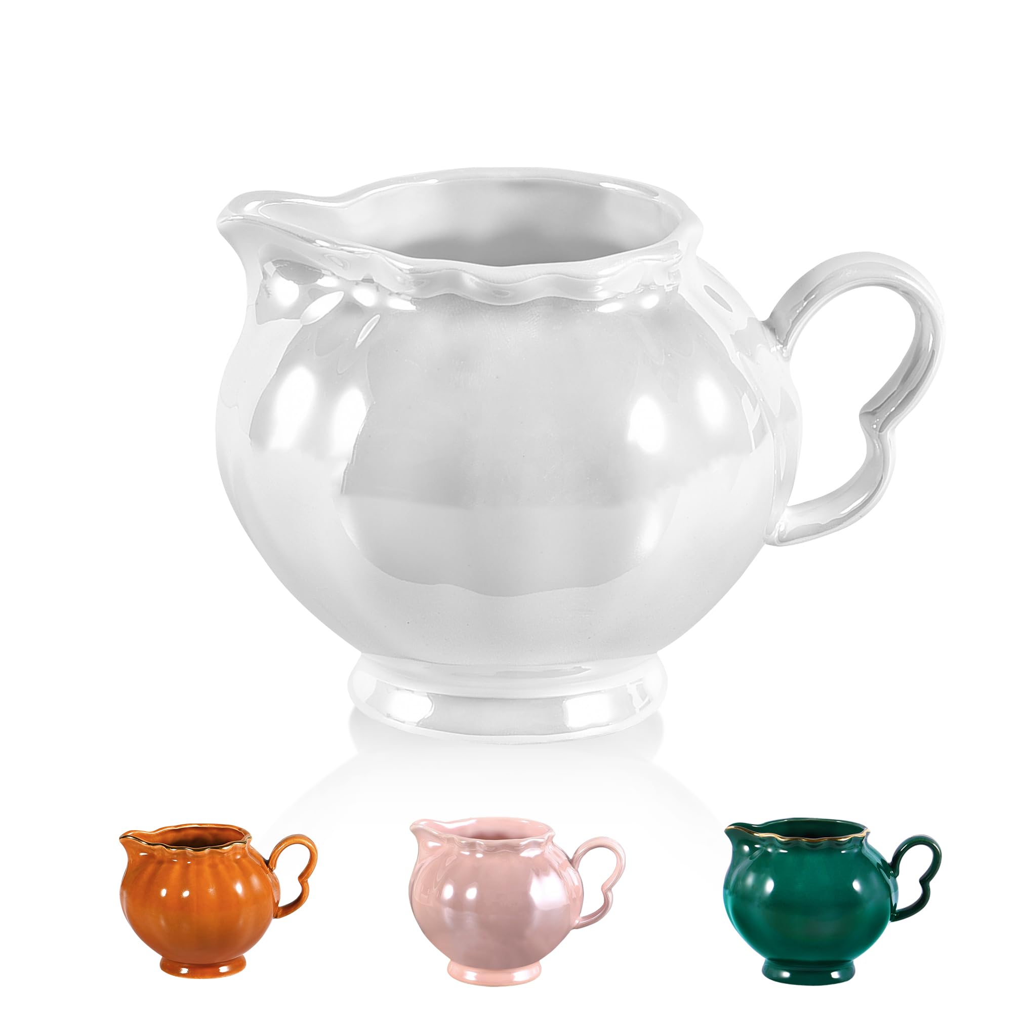 Amazon.com | Small Milk Creamer Pourer Pitcher with Easy-Use Handle ...