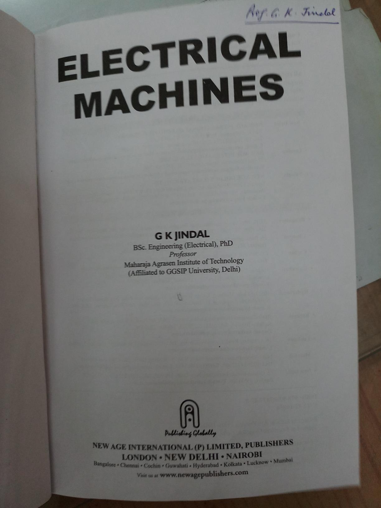 Buy Electrical Machines Book Online at Low Prices in India | Electrical ...