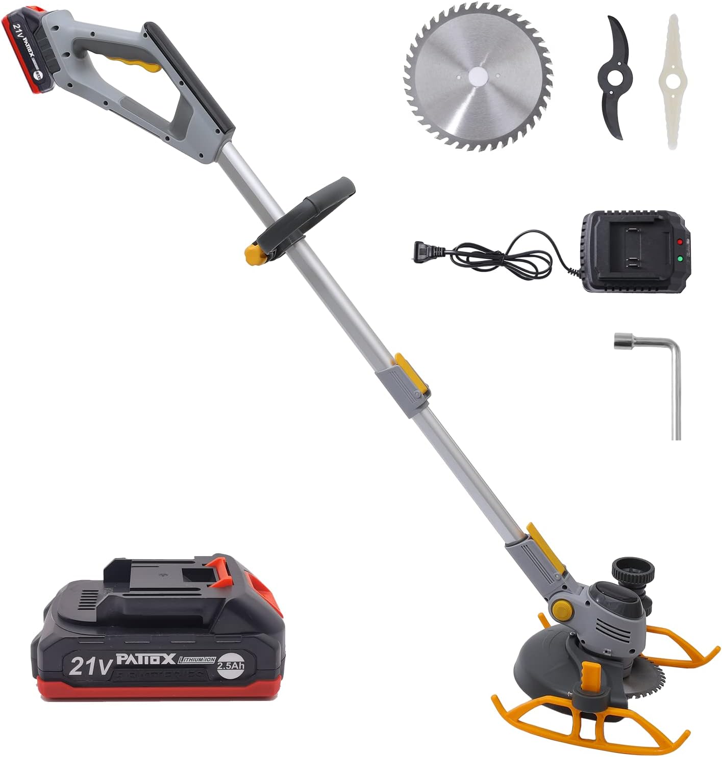 Amazon.com : PATIOX Weed Wacker Cordless, Electric Weed Trimmer ...