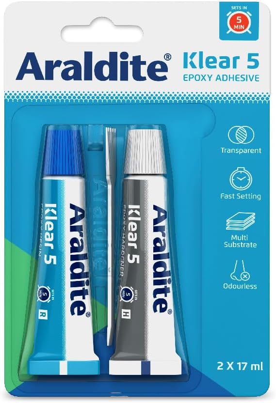 Araldite Klear 34 ml Blister Pack,5-minute transparent epoxy adhesive ...