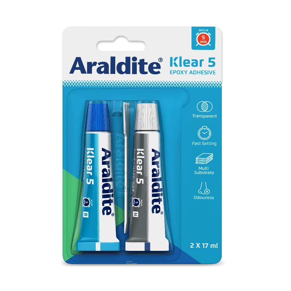 Araldite Klear 34 ml Blister Pack,5-minute transparent epoxy adhesive ...