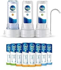 Tank Power Water Filter 3 Stages with Full Year Cartridges, 1 Year ...