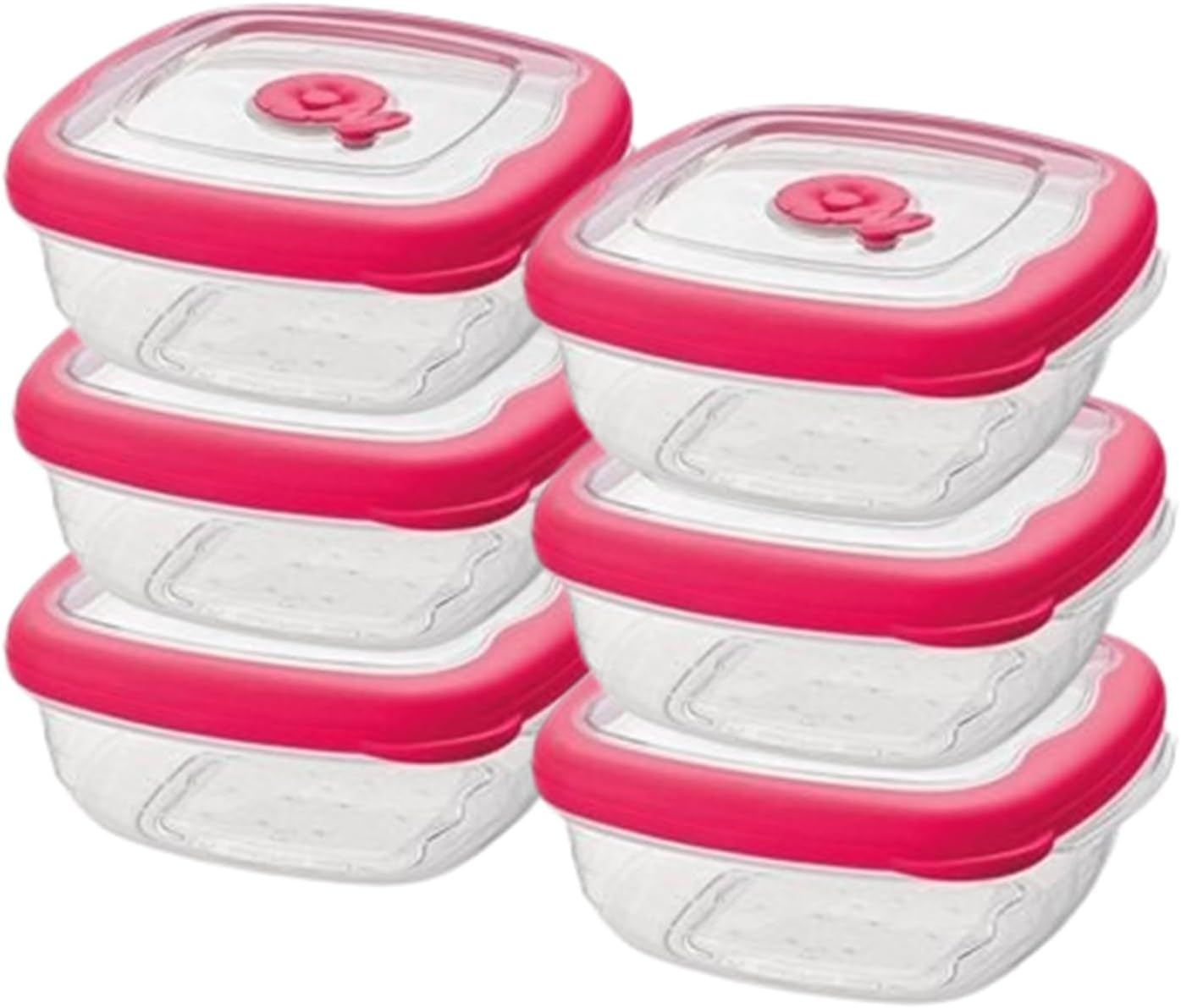 Amazon.com: Tribello Plastic Freezer Food Storage Container with Lids ...