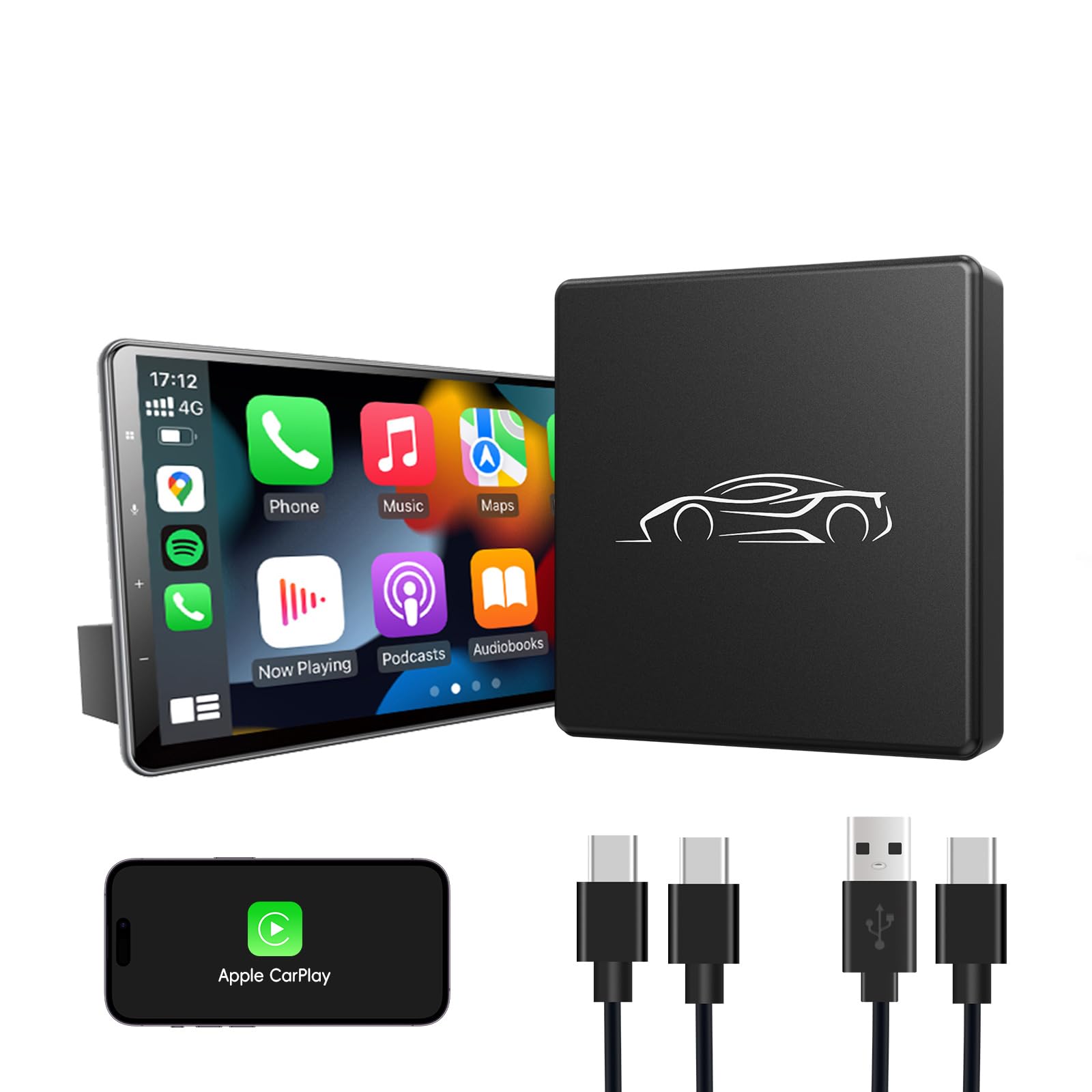 Amazon.com: Wireless Carplay Adapter for iPhone,Mini Apple Carplay ...
